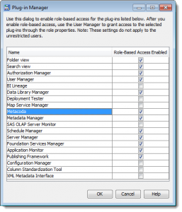 Role-Based Access to Metacoda Security Plug-ins in SAS Management Console – platformadmin.com